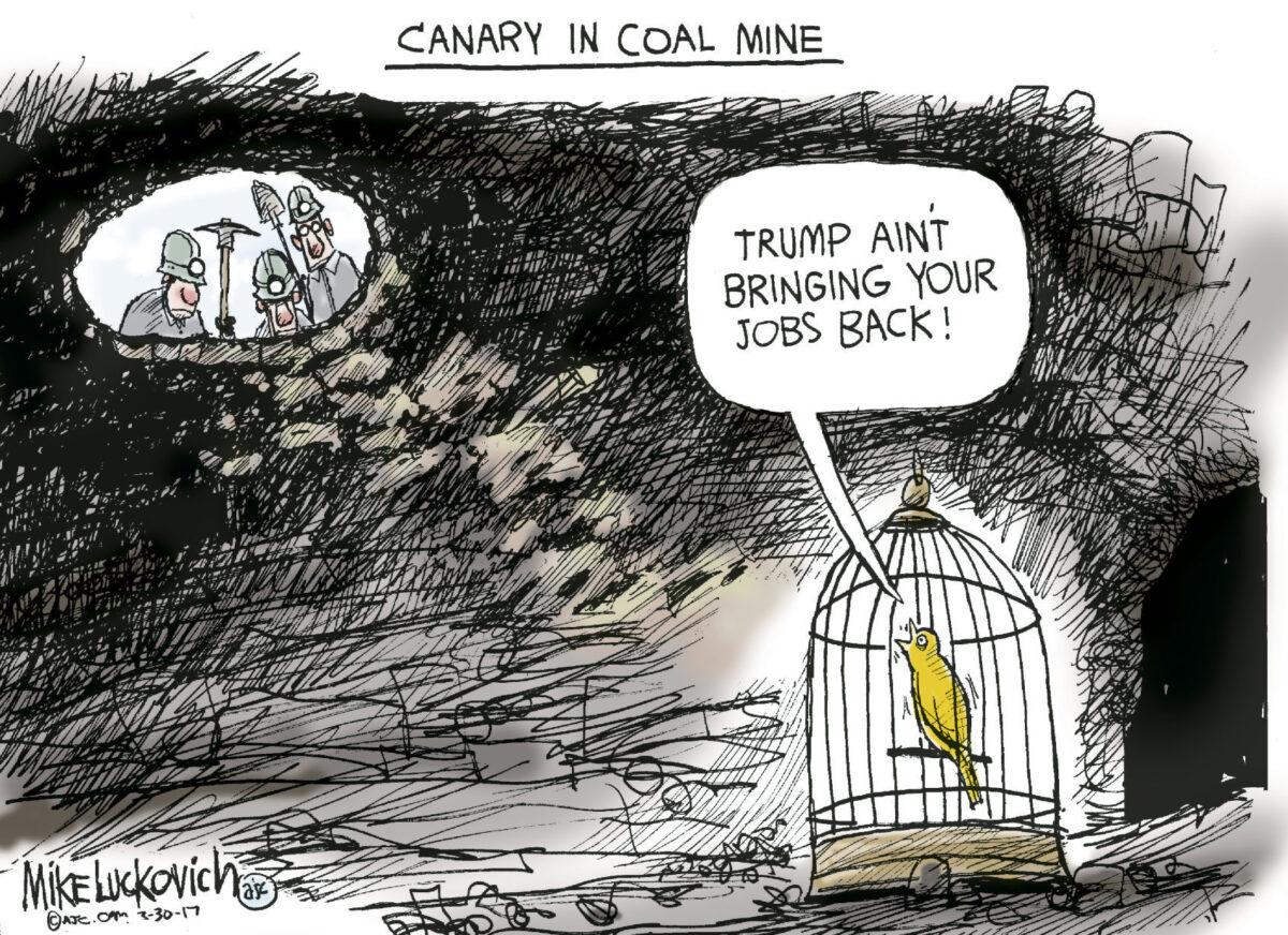 Canary In A Coal Mine Cartoon